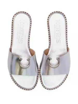 KOTRIS SANDALS Horseshoe Detail Leather Sandals