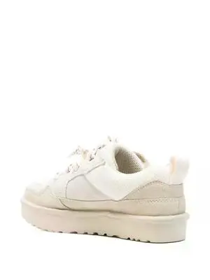 UGG Suede Mesh-panelled Low-top Sneakers - Neutrals