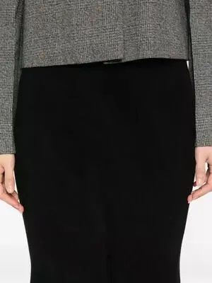 Wardrobe.NYC Ribbed Midi Skirt - Black