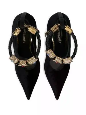 Roberto Cavalli Embellished Pointed-toe Pumps