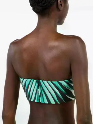 Roberto Cavalli Leaf-print Bandeau Top