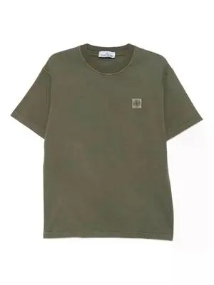 Stone Island Compass-patch Cotton T-shirt