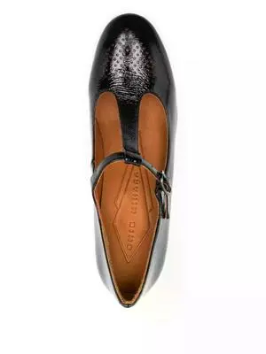 Chie Mihara 80mm Madam Patent Leather T-bar Pumps