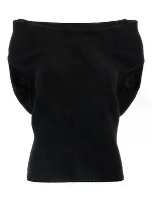 Women's Black Vests Sweaters