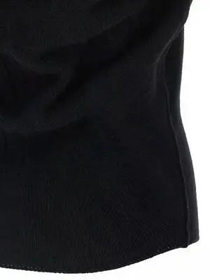 Rick Owens Off-shoulder Draped Knitted Vest
