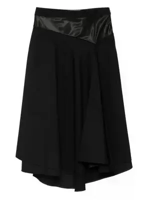 Marni Satin-panel Midi Skirt