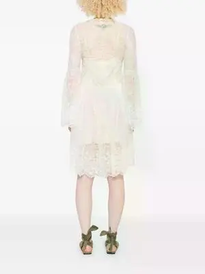 Chloé Lace Bell-sleeve Mini Dress