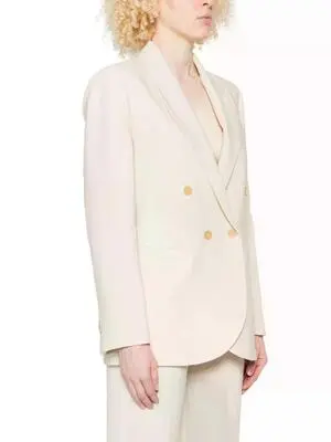 FORTE_FORTE Double-breasted Jacket - Neutrals