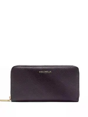 COCCINELLE Large Metallic Soft Wallet - Purple