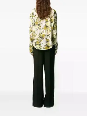AMI Paris Flower-print Boxy Shirt