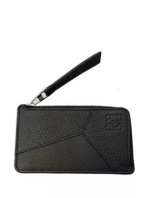 Loewe Puzzle Edg Coin Leather Cardholder - Black