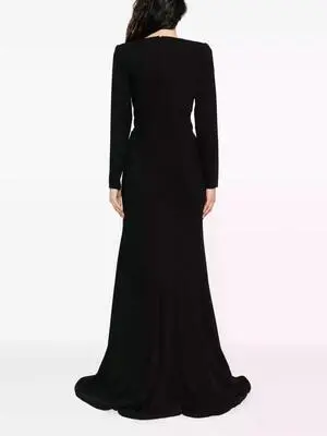 Costarellos Button-embellished Maxi Dress