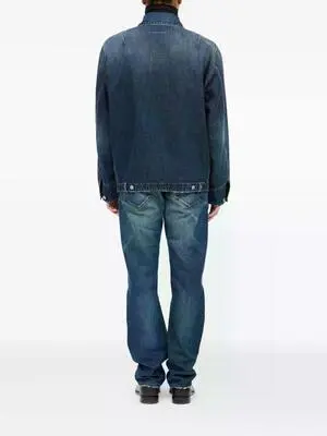 MAISON MARGIELA Zip-fastening Denim Jacket - Blue