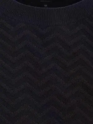 Giorgio Armani Chevron-pattern Wool Blend Sweater