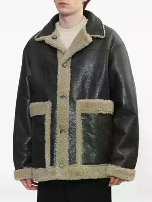 MAISON MARGIELA Lambskin Shearling-panel Jacket