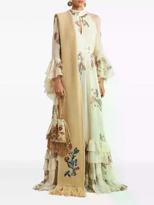 Etro Floral Ruffled Silk Dress