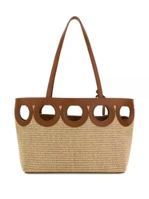 FERRAGAMO Open-top Cut-out Tote Bag - Brown