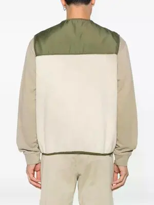 A.p.c. Fleece-paneled Zip-up Vest