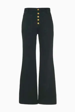 Ulla Johnson The Lou Jean Kick Flare Denim - Hunter