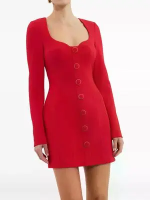 Rebecca Vallance Cameron Button-front Mini Dress