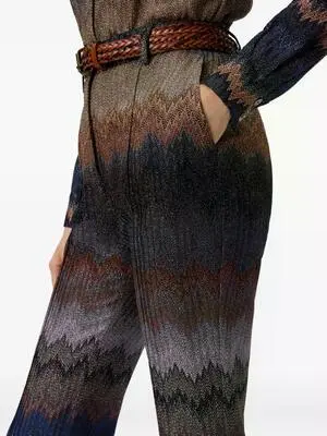Missoni Zigzag-pattern Glitter-effect Trousers