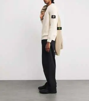 Stone Island Recycled Cotton Crew-neck Sweater - Ivory