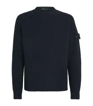 Stone Island Ghost Piece Virgin Wool Cable-knit Sweater