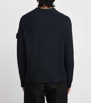 Stone Island Ghost Piece Virgin Wool Cable-knit Sweater