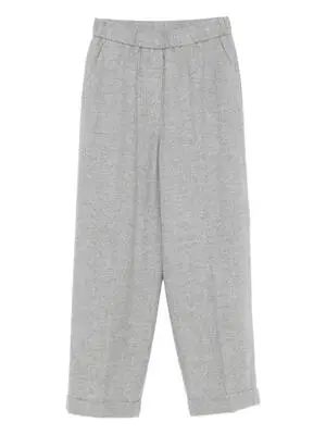 Peserico Elastic-waist Wool Trousers