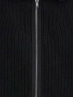 Rick Owens Ribbed Zip-front Hoodie - Black