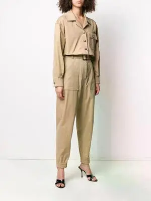 Dolce & Gabbana Logo Patch Belted Boiler Suit