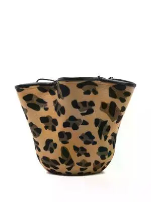 Ruslan Baginskiy Leopard-print Bucket Bag - Brown