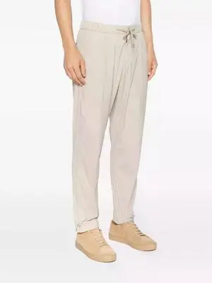 Herno Drawstring Pleated Trousers - Neutrals