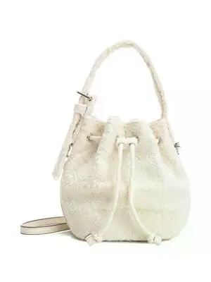 Tory Burch Cotton-blend Bucket Bag - Neutrals