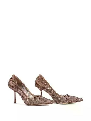 LE SILLA 90mm Gilda Crystal-embellished Mesh Pumps - Pink