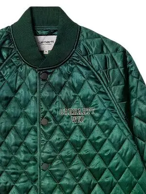 Carhartt Work In Progress Alumni Liner Quilted Bomber Jacket - Green