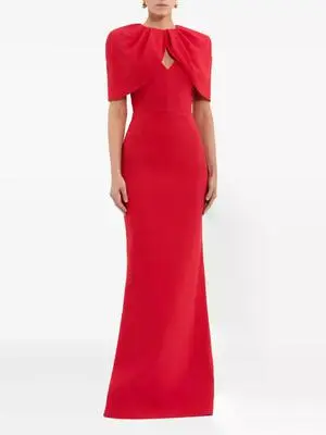 Rebecca Vallance Cameron Cape Gown - Red