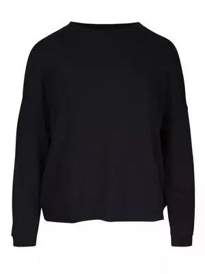 Majestic Filatures Long-sleeves Crew-neck Sweatshirt - Black