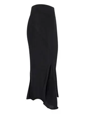 Rick Owens Asymmetric Fishtail Midi Skirt