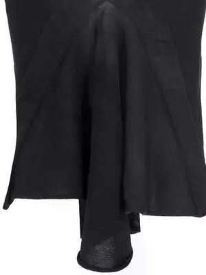 Rick Owens Asymmetric Fishtail Midi Skirt