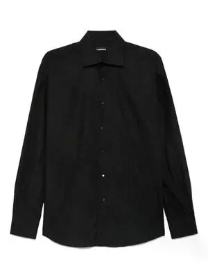 Karl Lagerfeld Printed Cotton Shirt - Black