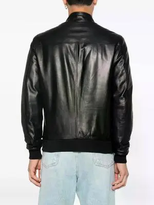 BARBA NAPOLI Dakota Leather Jacket - Black