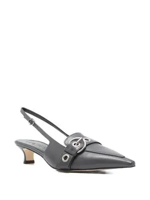 AeydĒ 35mm Davina Slingback Pumps - Grey