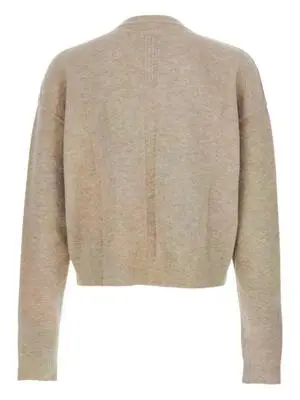 Rick Owens V-neck Long Sleeve Sweater - Neutrals