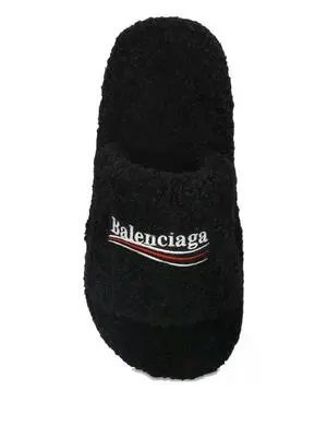 Balenciaga Logo-embroidered Platform Sandals