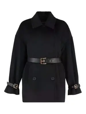 Max Mara Double-breasted Belted Jacket