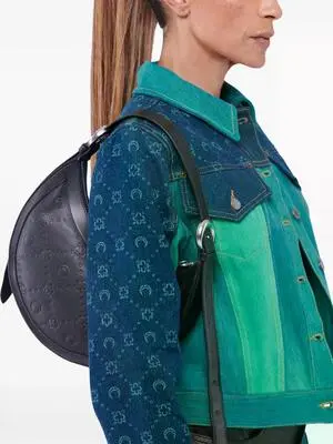 MARINE SERRE Embossed-logo Pattern Handbag