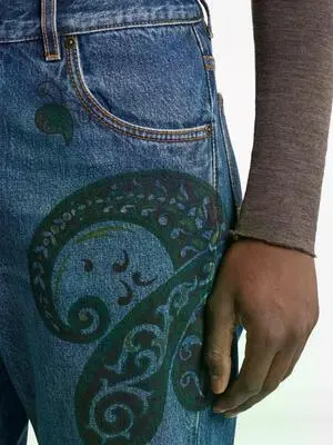 Etro Paisley Print Jeans