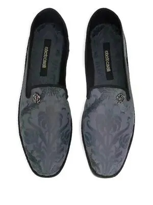 Roberto Cavalli Embossed Logo Loafers