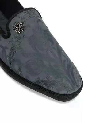 Roberto Cavalli Embossed Logo Loafers